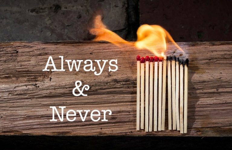Always and Never | FrankBorelli.com / Author Frank Borelli